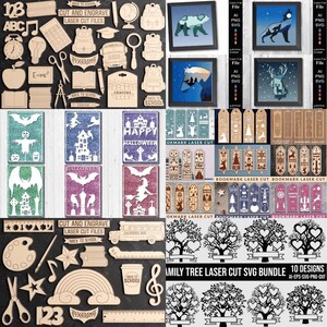 Laser Cut Files Bundle | 2024 Edition Ornament Laser Cut Bundle | 3000 ...