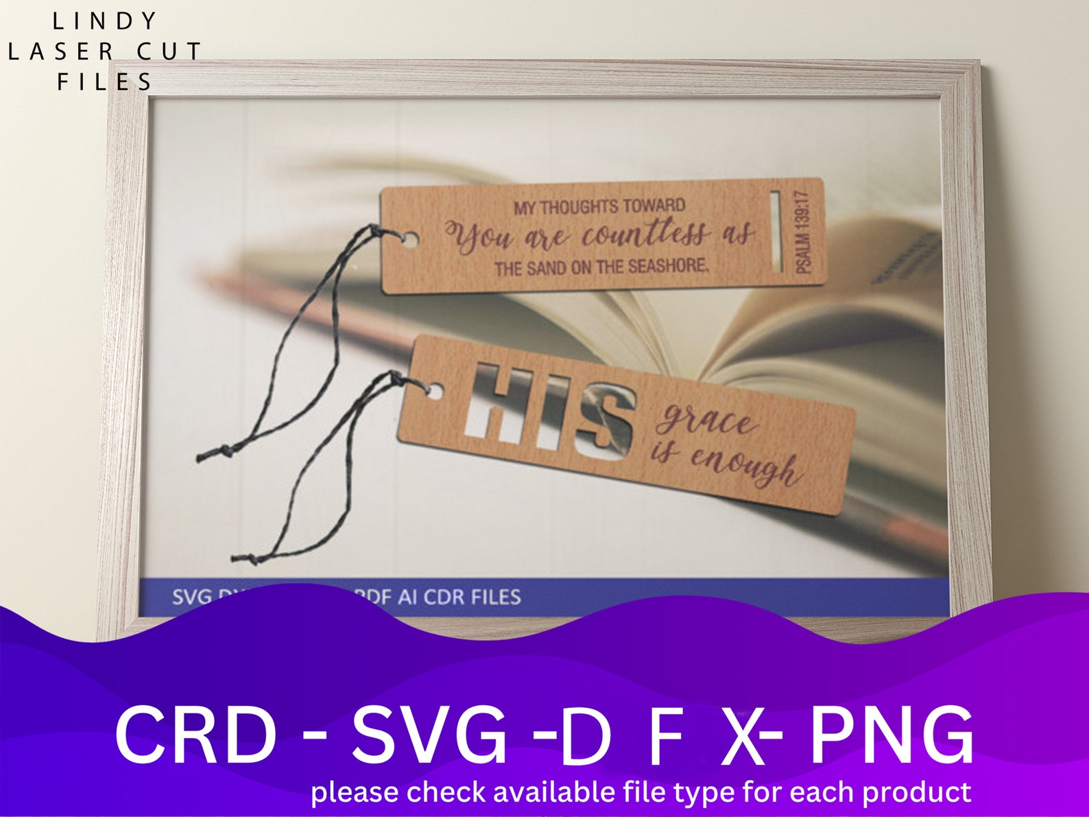 Bible Verse Bookmark Cut Files Bundle SVG File, 2 Vector Design, Plan ...