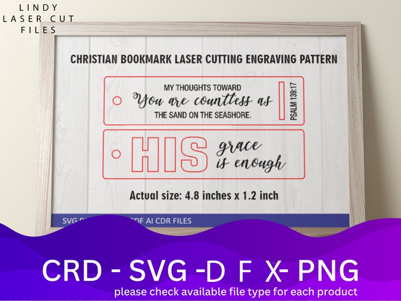 Bible Verse Bookmark Cut Files Bundle SVG File, 2 Vector Design, Plan ...