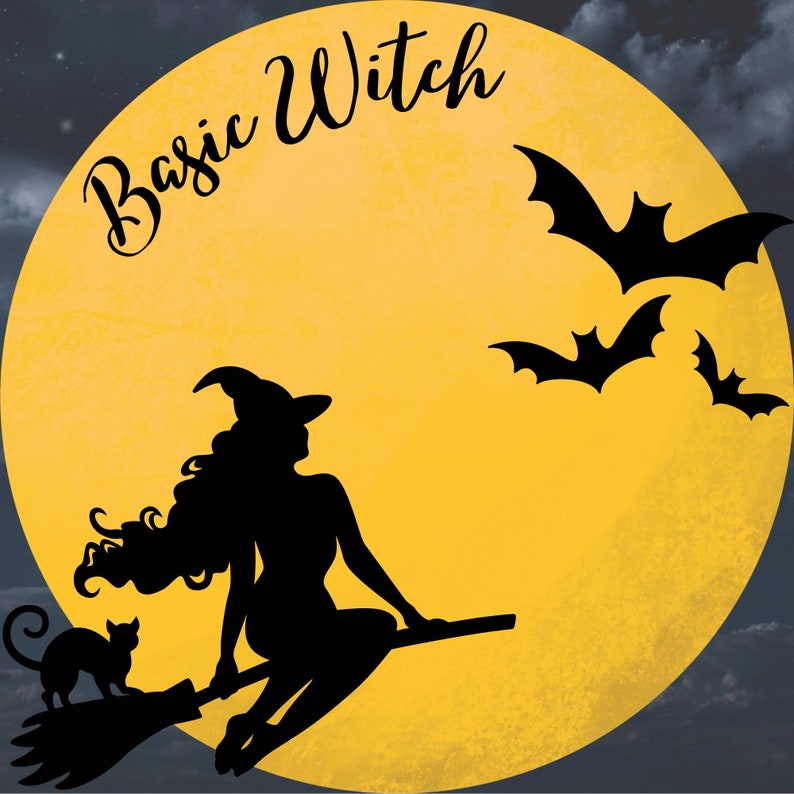 Basic Witch SVG and PNG - Etsy