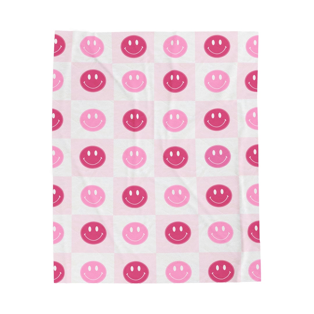 Smiley Face Blanket Happy Face Blanket Smiley Face Throw - Etsy