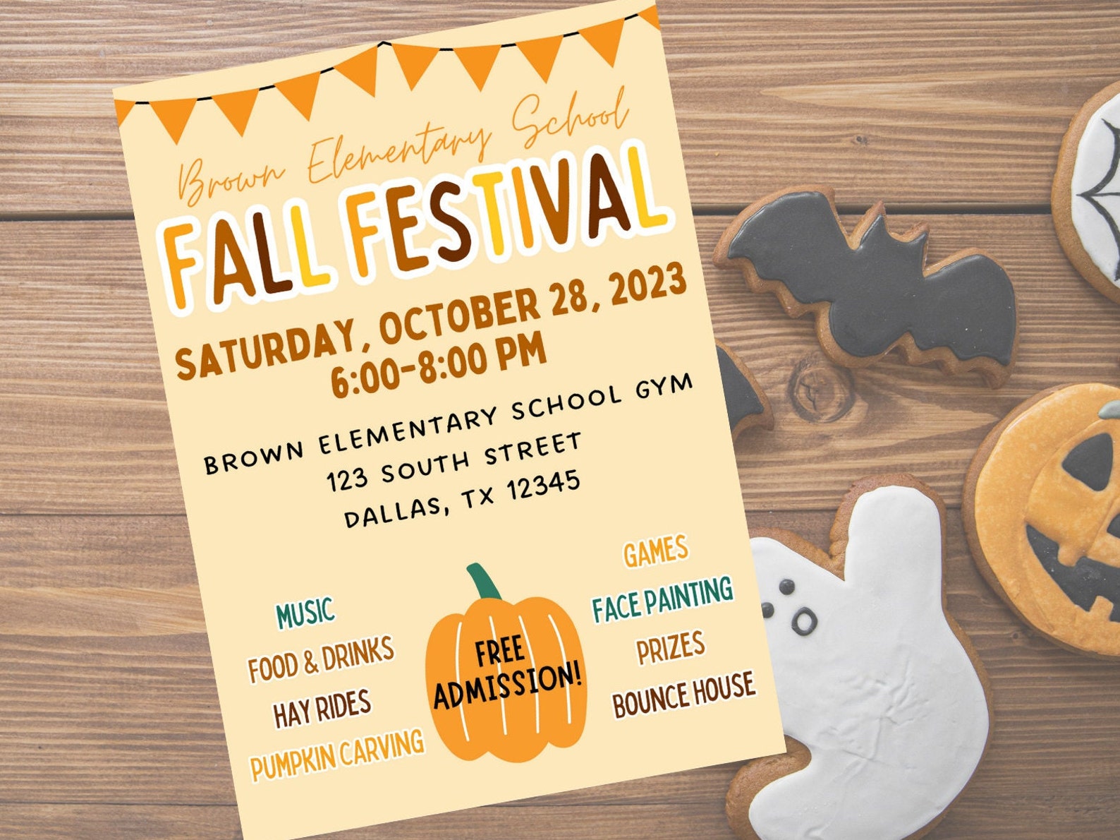 Editable Fall Festival Flyer, Harvest Festival, Fall Festival ...