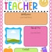 Meet the Teacher Editable Template, Meet the Teacher, Bright Colors ...