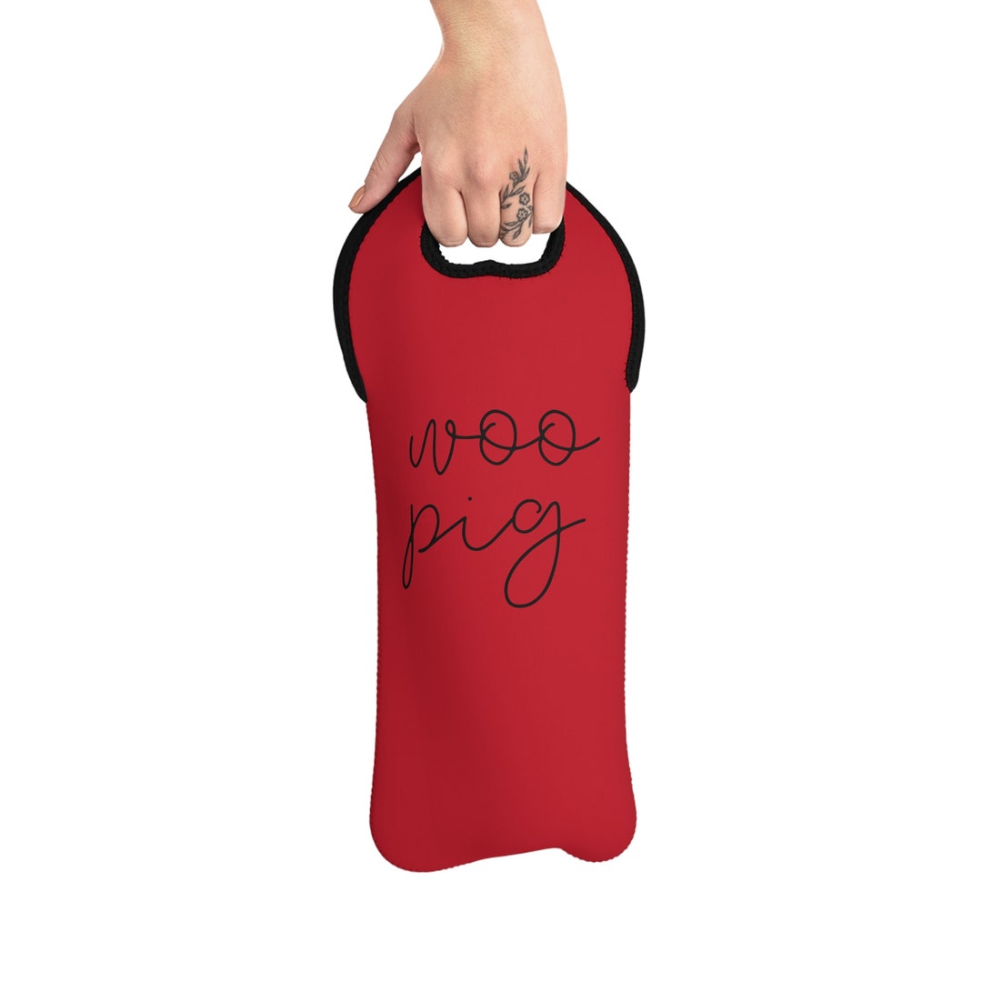 Arkansas Razorback Wine Tote Bag, Woo Pig, Wine Bottle Bag, Wine Tote ...