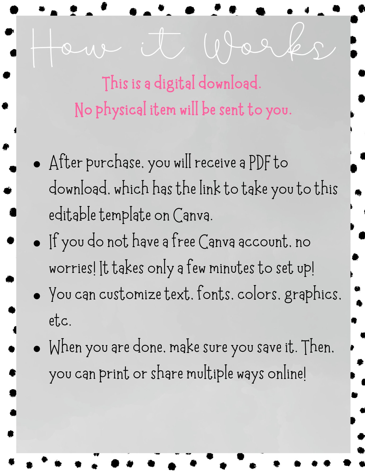 Classroom Newsletter Editable Template Pastel Bright Dots - Etsy