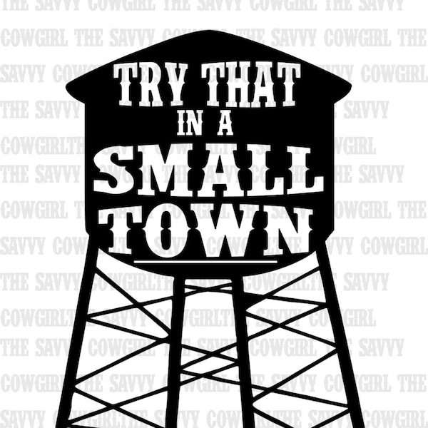 Small Town Water Tower Svg - Etsy