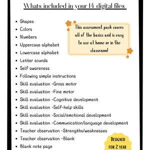 2 Year Old Assessment PDF Preschool Assessment Preschool Teacher ...