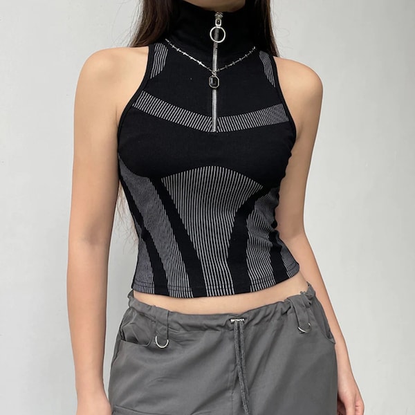 Y2k Cyberpunk Top - Etsy