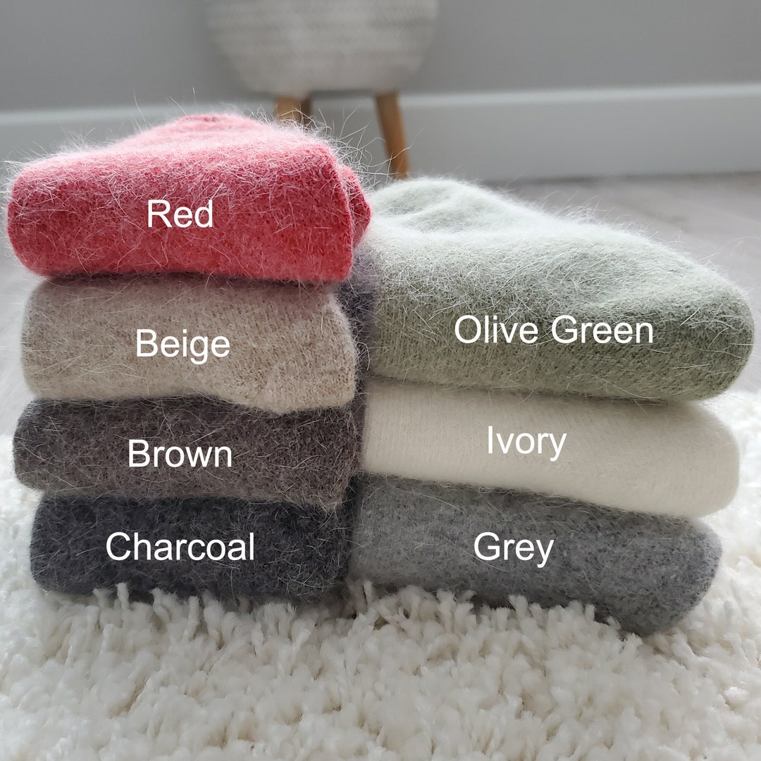 Soft Angora Wool Ultra Warm & Comfortable Women's Socks for Winter ...