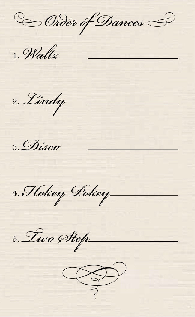 Bridgerton Themed Party Dance Cards - Etsy