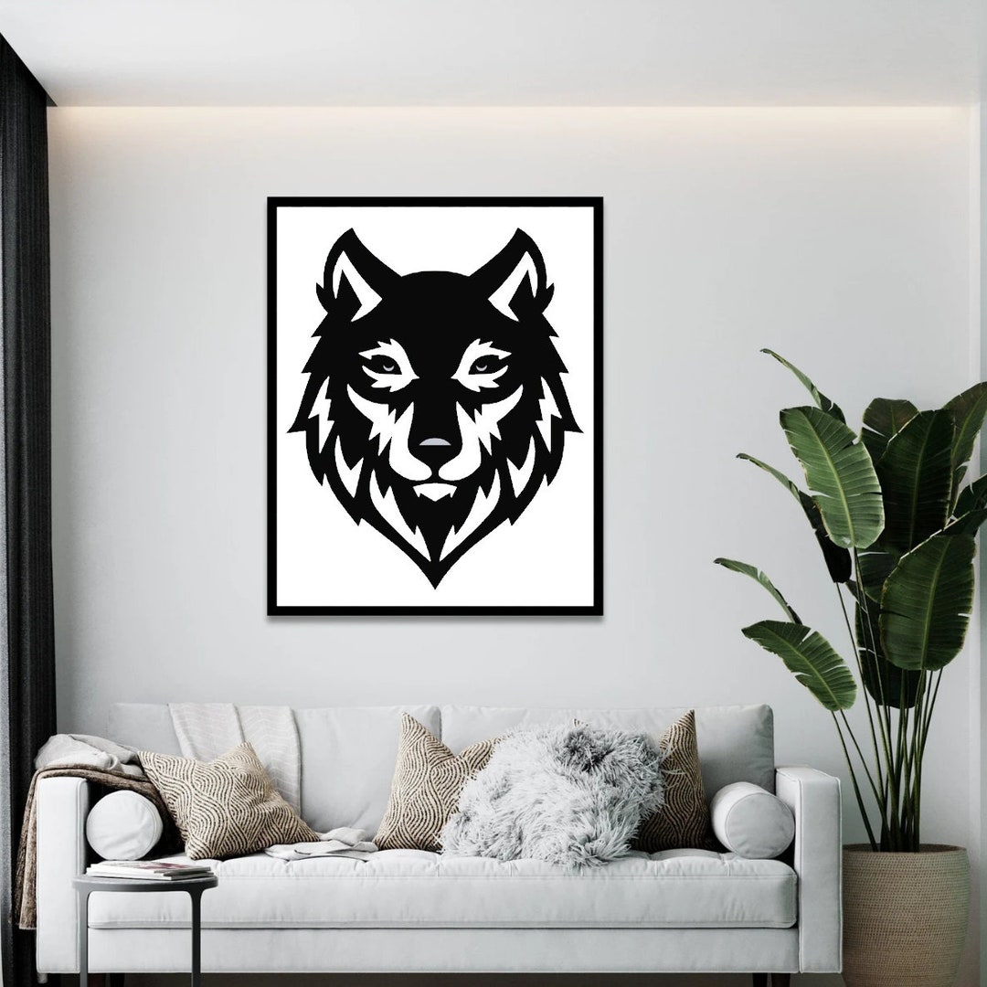 Wolf Laser DXF Cut File - Etsy