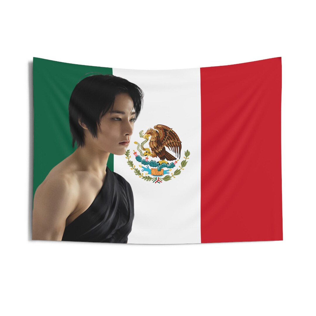 Stray Kids in Biceps Mexico Flag, SKZ in Mexican Tapestry, Stray Kids ...