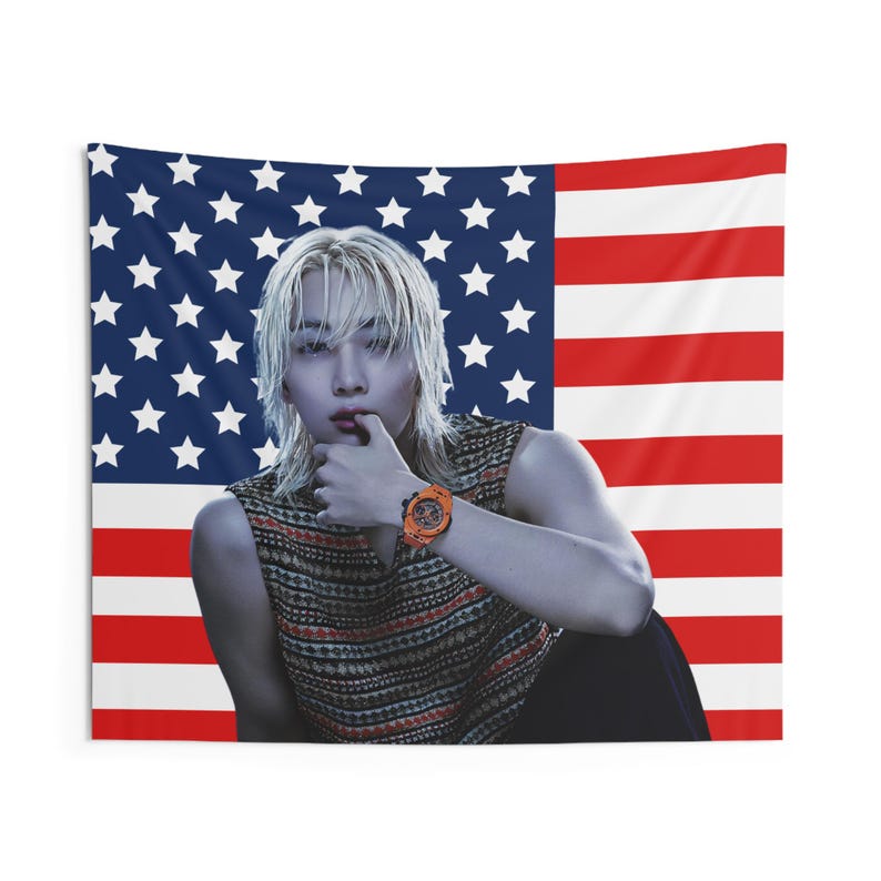 SVT Jeonghan Biceps American Flag, Seventeen Kpop Flag, Seventeen ...
