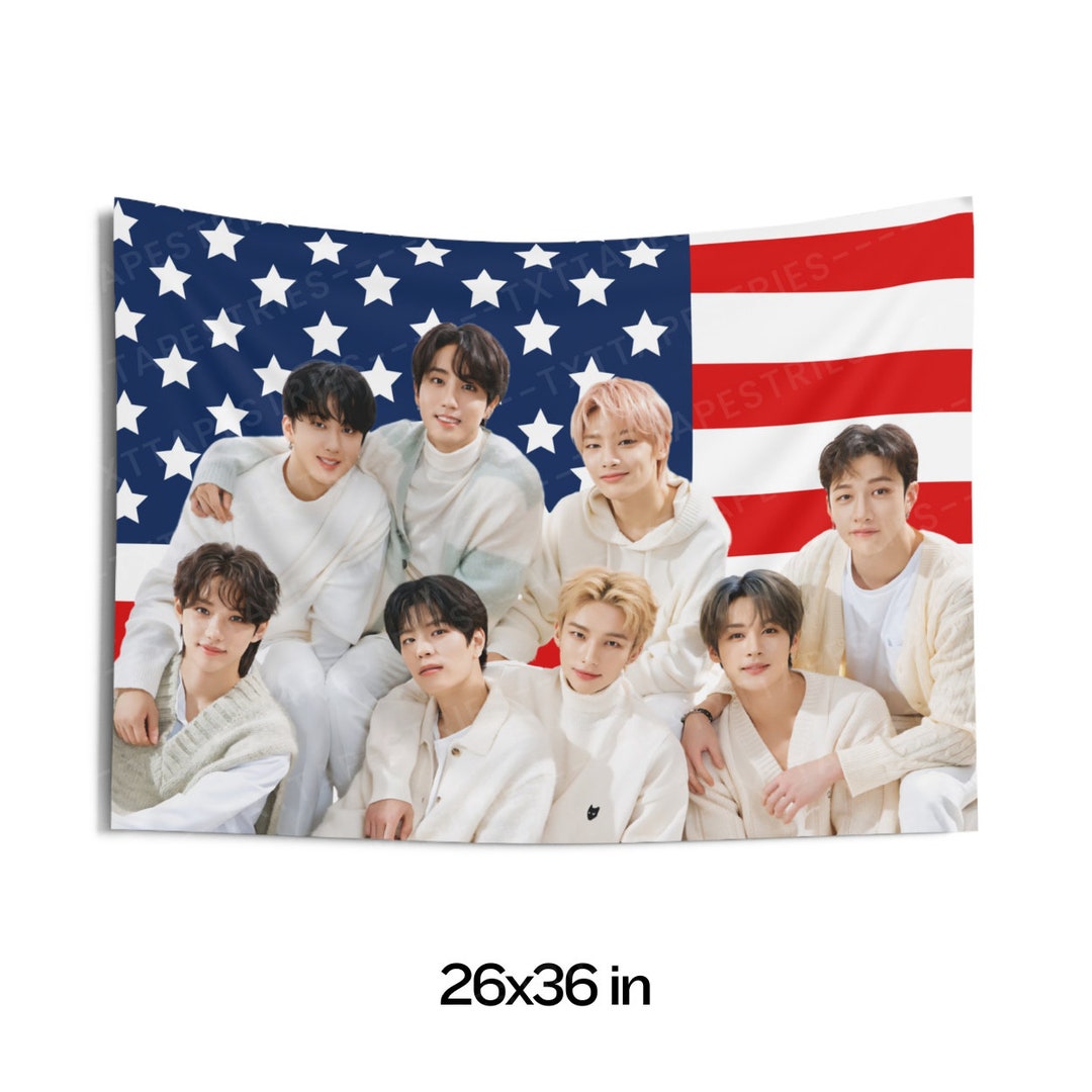 Stray Kids Members Dreamy Photoshoot Flag Banner, Stray Kids American ...