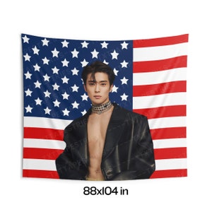 Nct Jaehyun Photoshoot Photo Flag Banner, Jaehyun American Tapestry ...