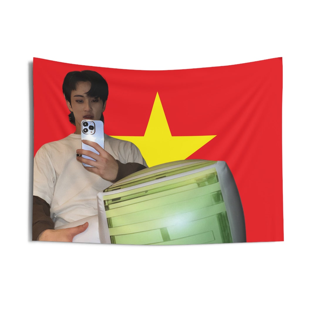Nct Mark Lee With a Lightstick Photo Vietnam Flag, Nct Concert Banner ...