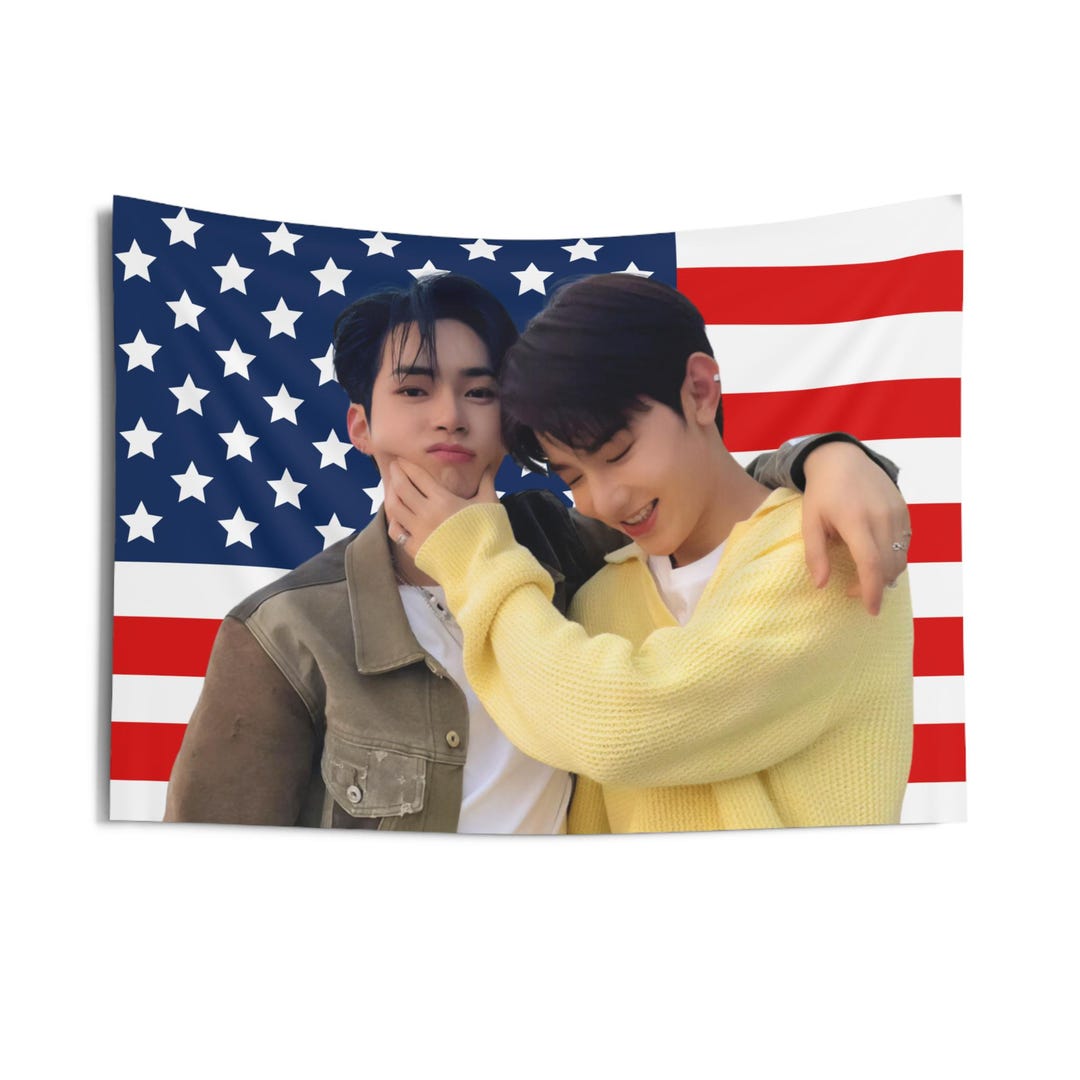Hanbin Zhang Hao American Flag, Zerobaseone Haobin American Tapestry ...