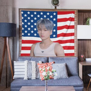Enha Jay Tank Top Photoshoot American Flag, Enha Concert Banner, Enha ...