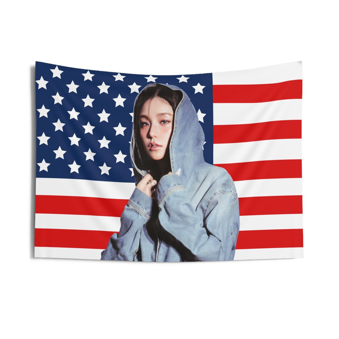 Itzy Yeji Denim American Flag, Itzy Concert Banner, Itzy Kpop Flag ...
