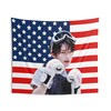 Loona Chuu Salute Flag Banner, Chuu Hot Pink American Flag Tapestry ...