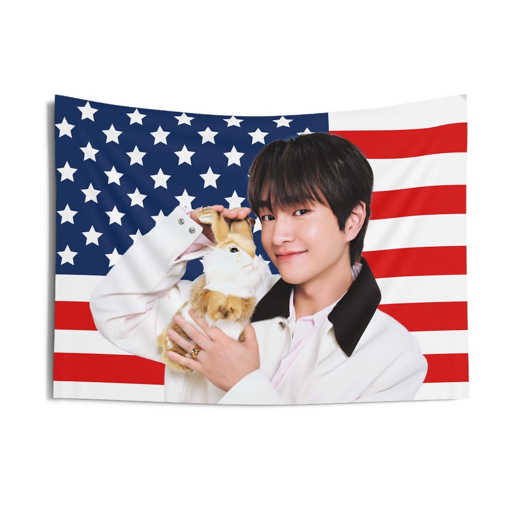Shinee Onew Cute Smile American Flag, Shinee Concert Banner, Shinee ...