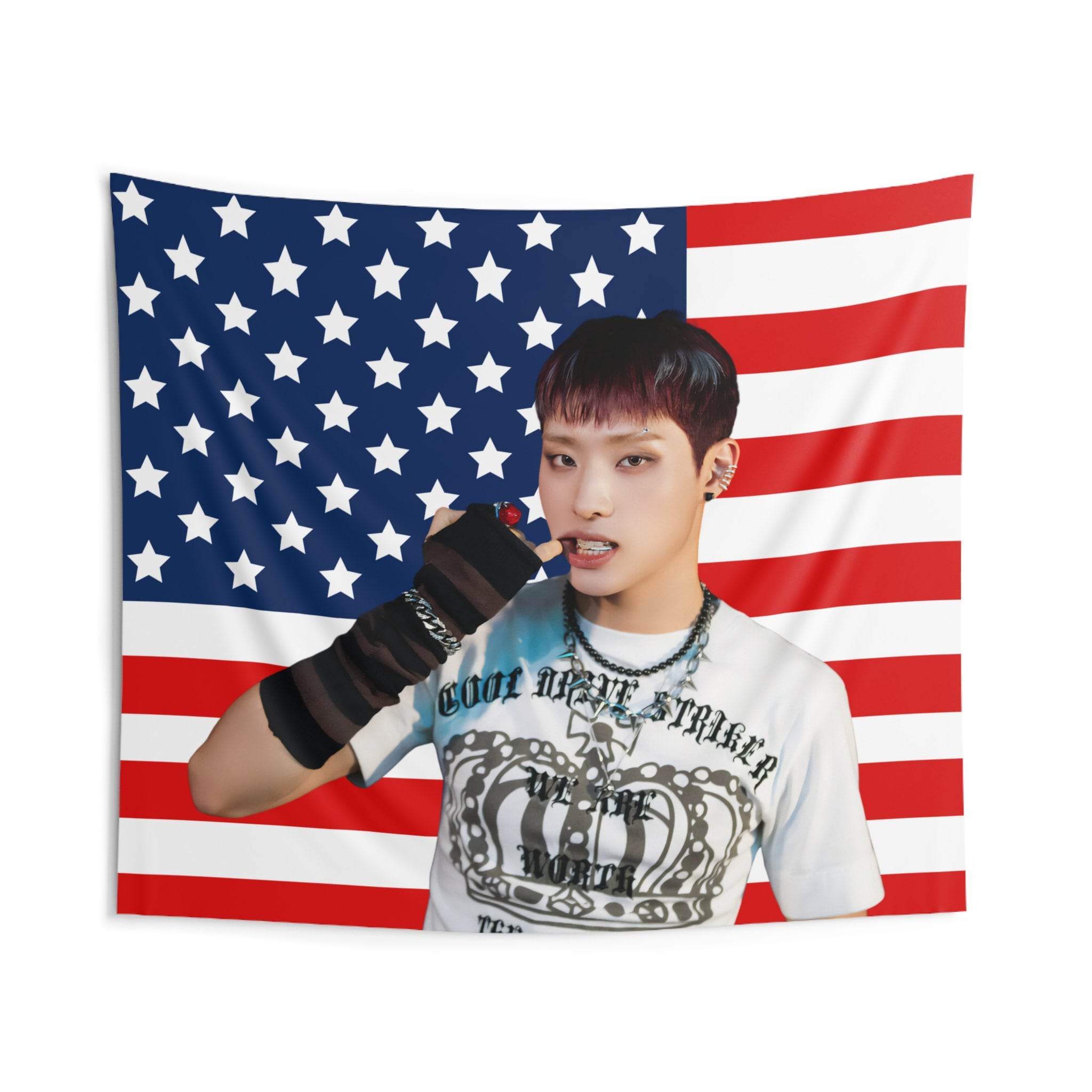 P1harmony Keeho in White Shirt Photo Flag Banner, Keeho American ...