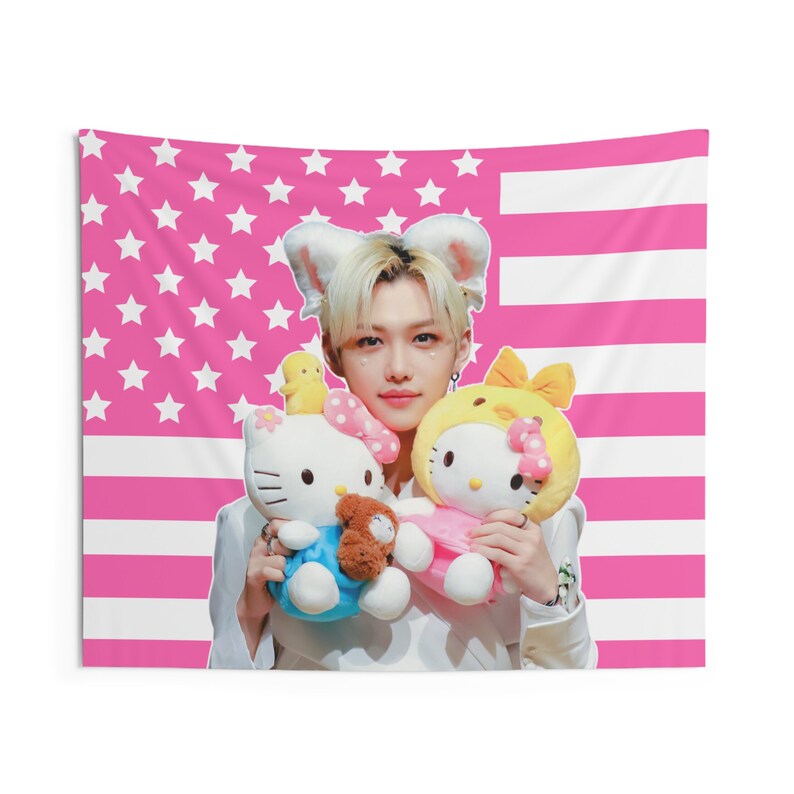Stray Kids Felix Adorable Photo American Flag, Felix American Tapestry ...