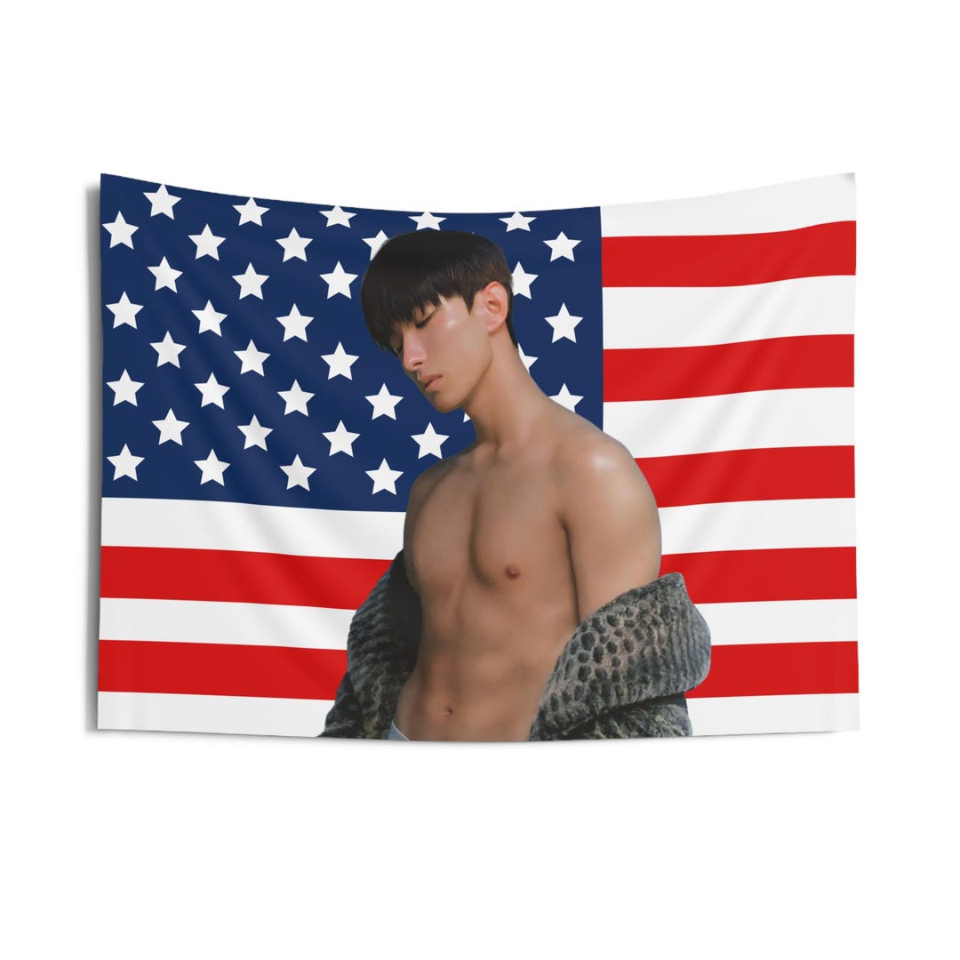 Seventeen Dk Abs American Flag, Seventeen Concert Banner, Seventeen ...