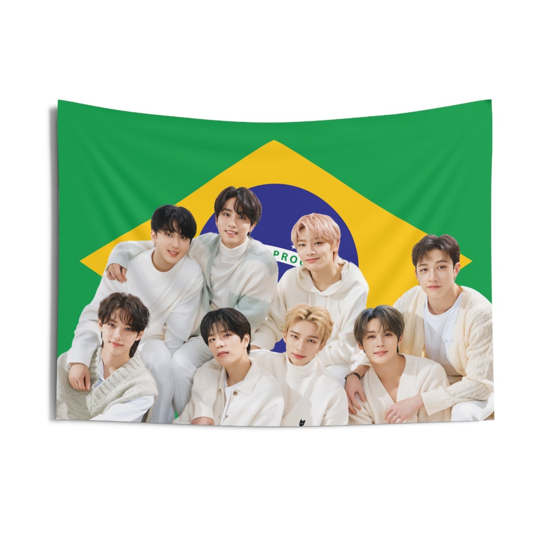 Stray Kids Members Dreamy Photoshoot Flag Banner, Stray Kids Brazilian ...