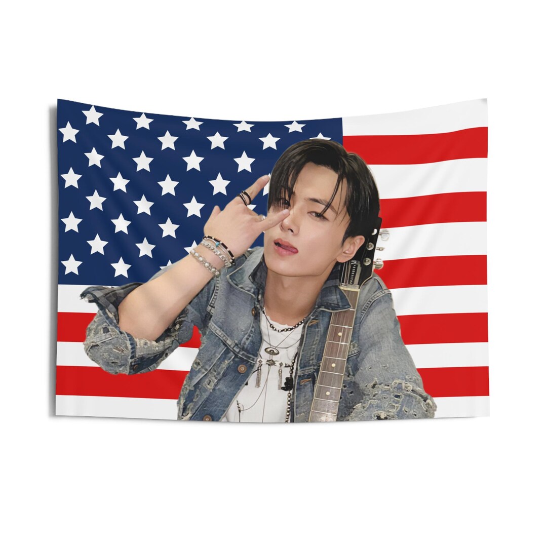 Enhypen Jay Rockstar American Flag, Enhypen Concert Banner, Enhypen ...