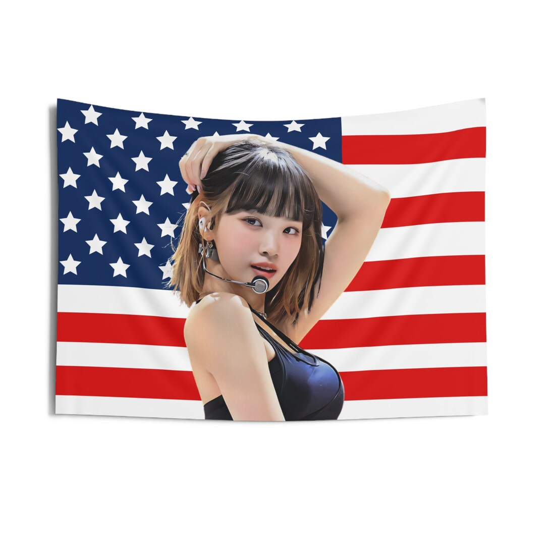 Le sserafim Chaewon Idol Photo Flag Banner, Chaewon American Tapestry, Le sserafim Perfect night ...