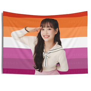 Loona Chuu Lesbian Flag Tapestry: Kpop Idol Decor - Etsy