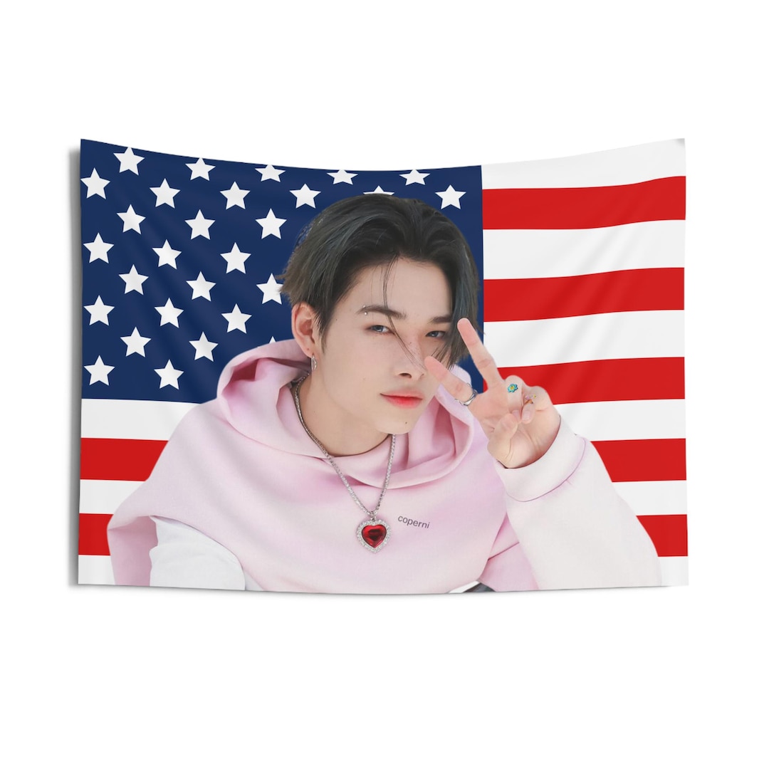 Niki Pink Hoodie American Flag, Niki Concert Banner, Niki Kpop Flag ...