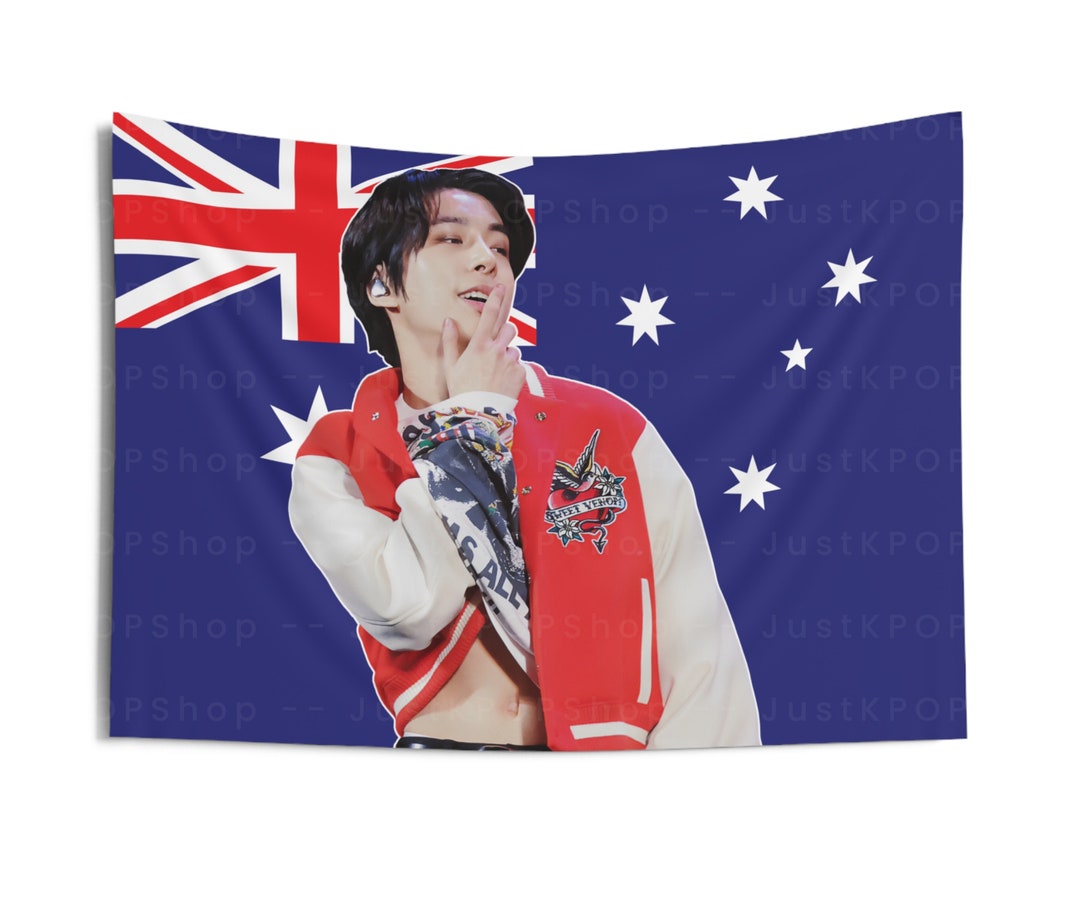 Enhypen Jake Abs Reveal Australian Flag, Enhypen Jake Australian ...