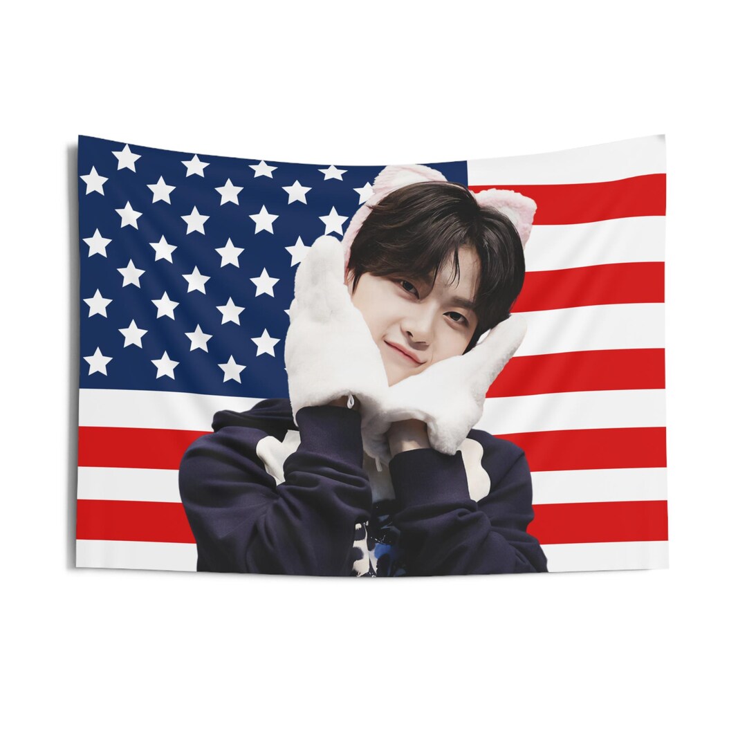 ZB1 Matthew Cute American Flag, Zerobaseone Concert Banner, Zb1 Kpop ...