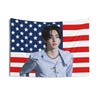 Stray Kids Lee Know Stunning Visuals American Flag, Lee Know American ...