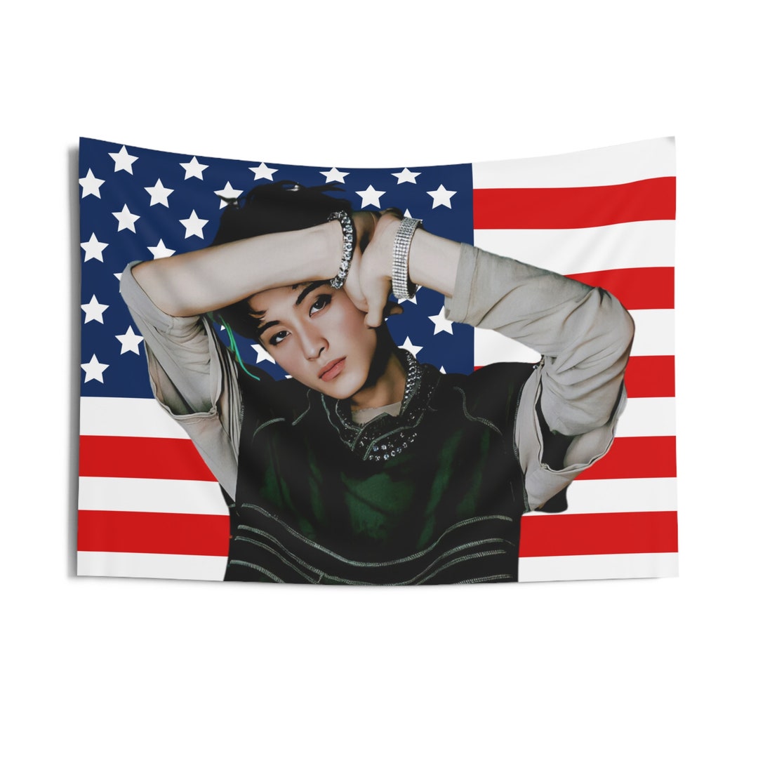 Nct Mark Lee Concept Photo American Flag, Nct Concert Banner, Nct Kpop ...
