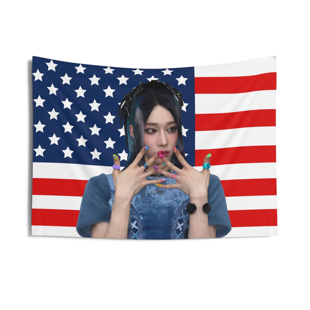 Xlov Rui Pretty Nails American Flag, Xlov Concert Banner, Xlov Kpop ...