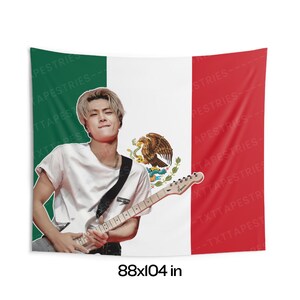 Enhypen Jay Rockstar Photo Flag Banner, Jay Mexican Flag Tapestry, Jay ...