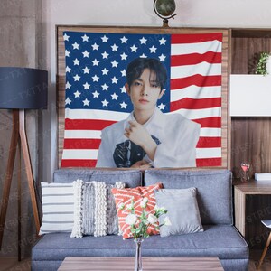 Enhypen Heeseung Mesmerizing Visuals American Flag, Enhypen Heeseung ...