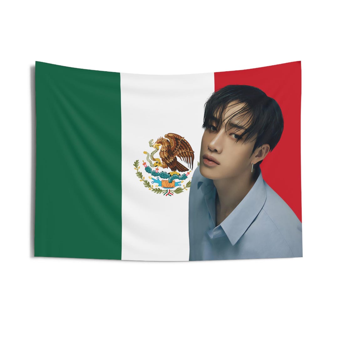 Bang Chan Magazine Mexican Flag, Stray Kids Concert Banner, SKZ Kpop ...