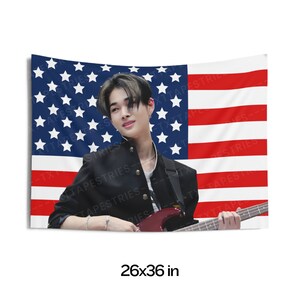 Niki Rockstar American Flag, Niki Concert Banner, Niki Kpop Flag, Enha ...