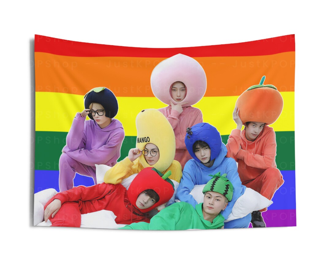 Enhypen Members Fruit Costume Pride Flag, Enhypen Members Pride ...