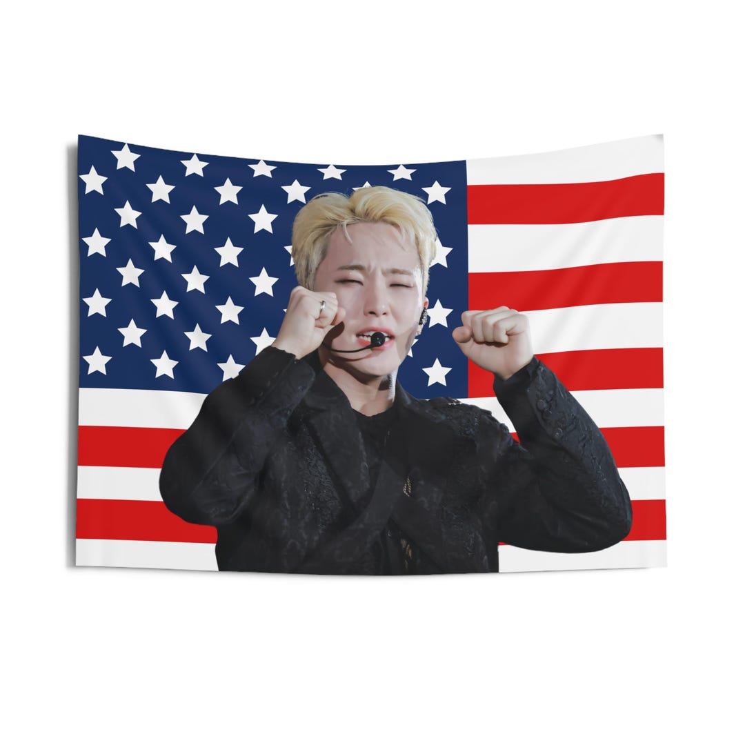 Svt Hoshi Crying Mexican Flag, Seventeen Concert Banner, Seventeen Kpop ...
