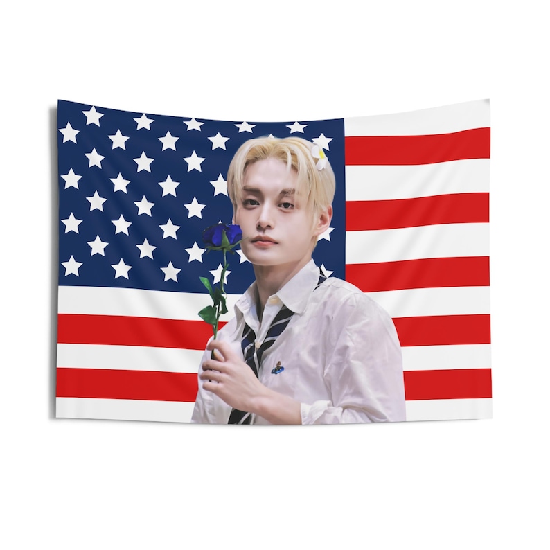 Jiwoong Blue Rose American Flag, Zerobaseone Concert Banner, Zb1 Kpop ...