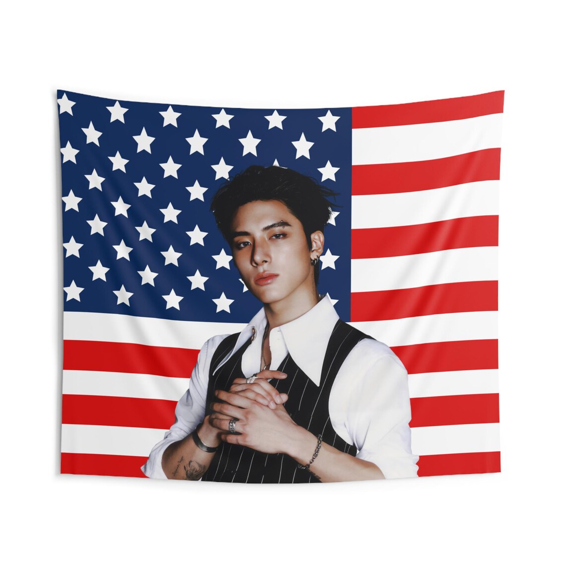 The Boyz Eric Trigger American Flag, the Boyz Kpop Banner Tapestry, the ...