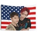 ZB1 Hanbin Zhang Hao American Flag, Zerobaseone Hanbin Zhang Hao ...