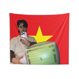 Nct Mark Lee With a Lightstick Photo Vietnam Flag, Nct Concert Banner ...