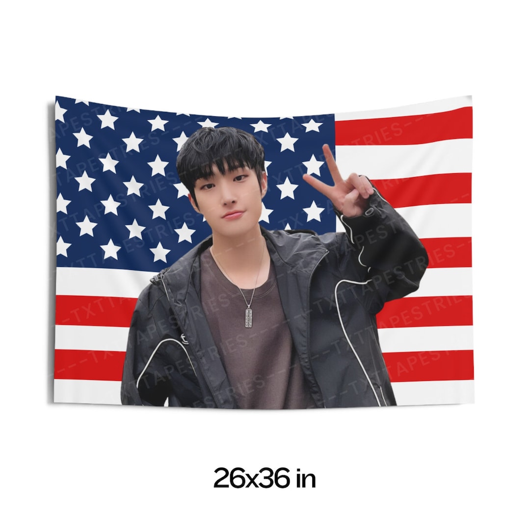 Ateez Mingi Boyfriend Vibe Flag Banner, Ateez Concert Banner, Ateez ...