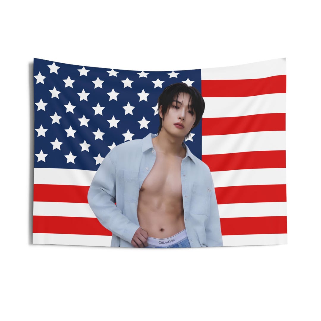 Mingi Abs American Flag, Ateez Concert Banner, Ateez Kpop Flag, Ateez ...